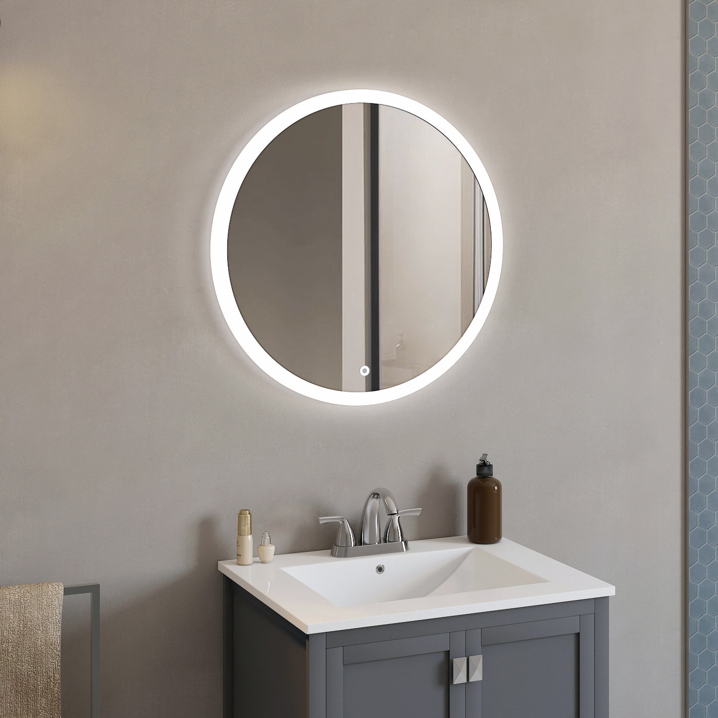 Levi Lighted Oval mirror – Clearlake Bath and Decor